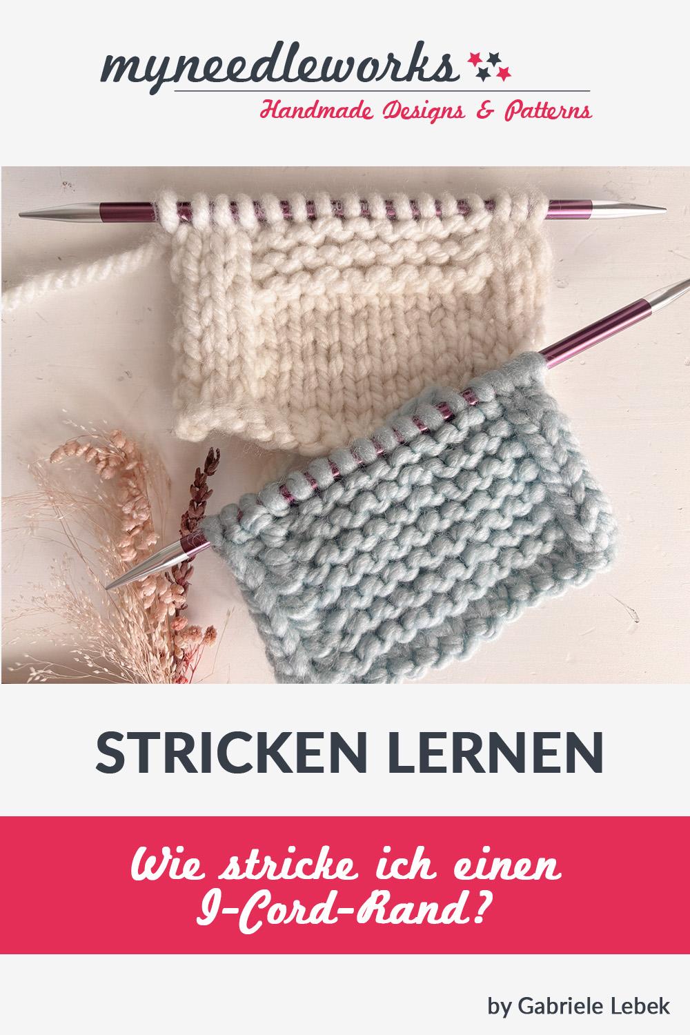 I-Cord-Rand stricken: So gelingt der perfekte Abschluss